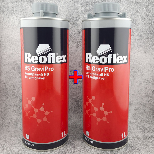 Антикоррозийный состав REOFLEX HS GraviPro серый антигравий, евробаллон ...