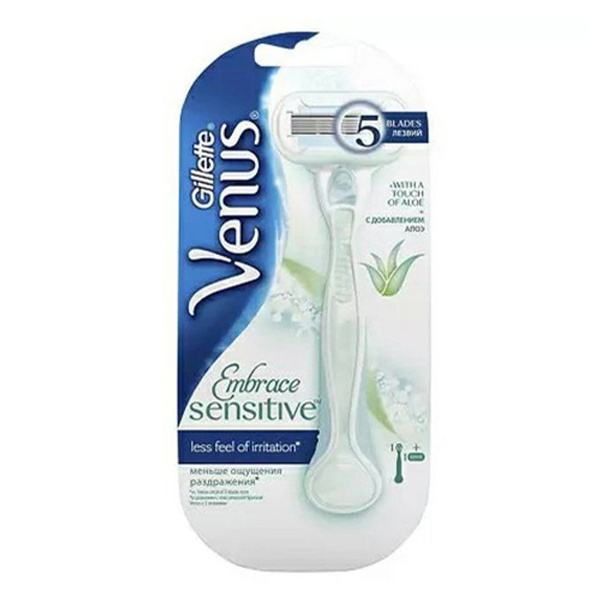 VENUS Embrace Sensitive Бритва с 1 сменной кассетой для чувствительной ...