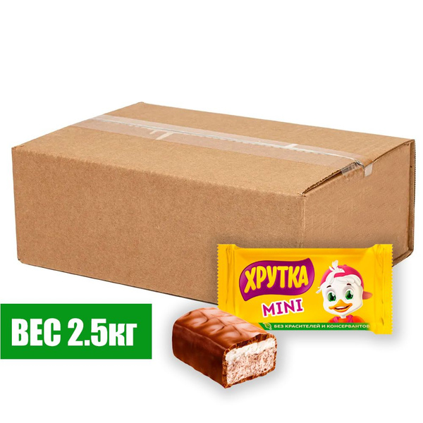 ХРУТКА Mini с суфле и молочной начинкой, 2,500г, короб - купить с ...