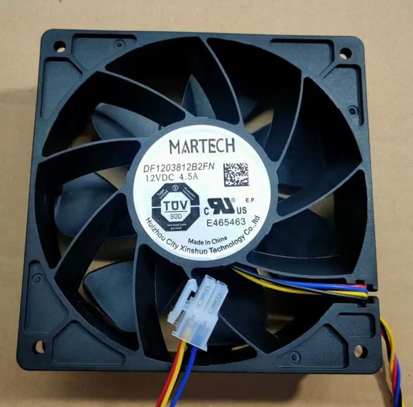 Вентилятор (Кулер) Martech (DF1203812B2FN) 4,5A 4 Pin (Квадрат белый ...