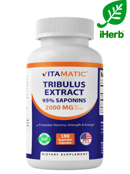 Tribulus Terrestris, Vitamatic, Трибулус 180 капсул - купить с ...