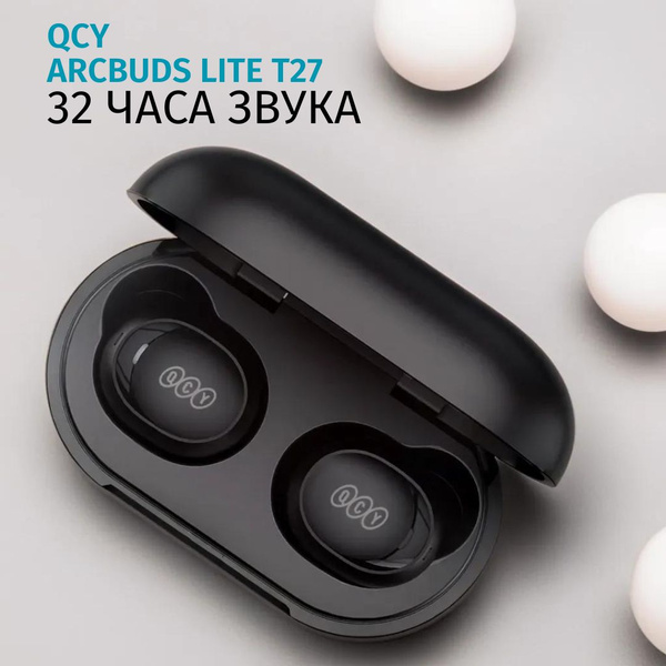 Наушники Вкладыши QCY T27 - купить по доступным ценам в интернет-магазине OZON (1590287717)