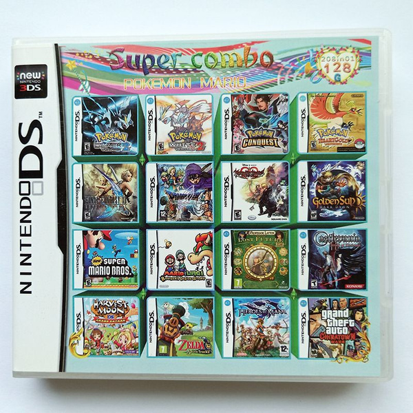 Игровая карта 3DS NDS NDSL, комбинированная карта 208 в 1 NDS, кассета 5000-в-1 4300-в-1 ...