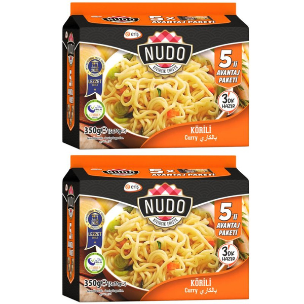 Лапша карри Nudo 2 уп. (1 уп. 5 шт по 70 г - 350 г) 700г - купить с ...