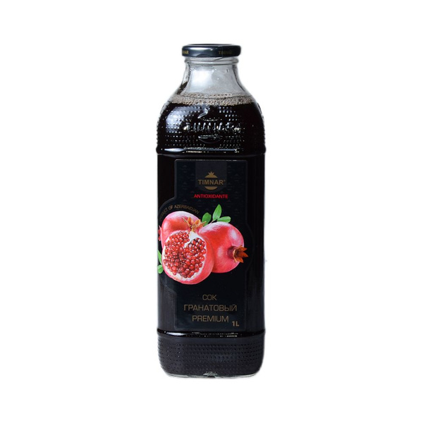 Сок Timnar гранатовый Premium, без сахара, 1 л, коробка 8 шт - купить с ...
