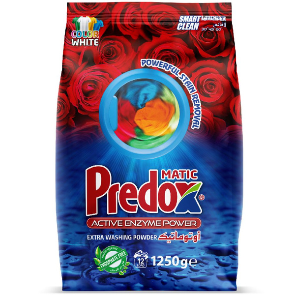 Характеристики Predox Стиральный порошок 1250 г 30 стирок Для белых ...