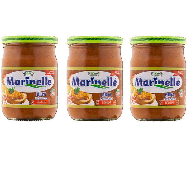Marinelle Икра из кабачков, 500 мл, 3 шт - купить с доставкой по ...