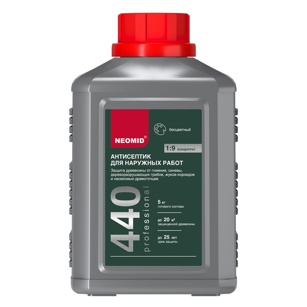 Неомид антисептик для дерева Neomid 440 Eco (0.5 кг), для наружных и ...