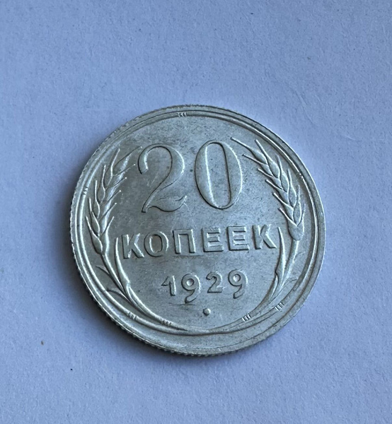 Монета 20 копеек 1929 год СССР, серебро - купить в интернет-магазине OZON с быстрой доставкой ...
