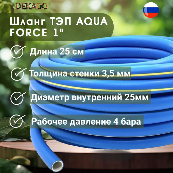 Шланг поливочный DEKADO шланг_1_синий_1", Термоэластопласт - купить по ...