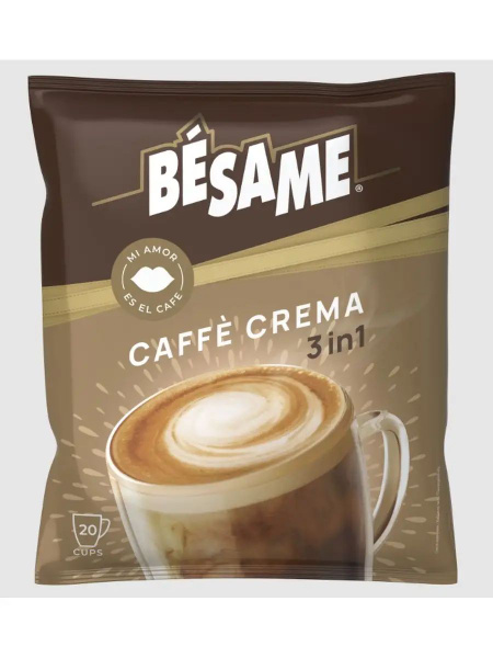 Кофейный напиток растворимый (3 в 1) CAFFE CREMA "BESAME" (23,5*20 ...