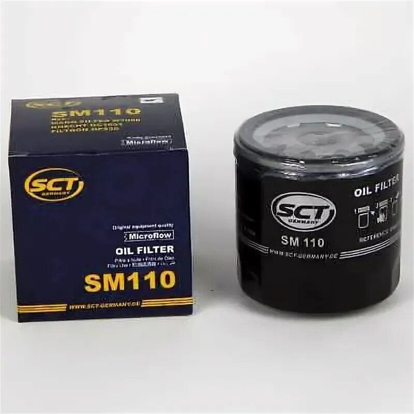 Характеристики Фильтр масляный SCT SM110 FORD / VOLVO / OMODA / EXEED / CHERRY подробное ...