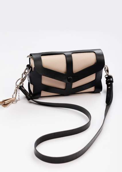 ROBERT DEV. Сумка женская через плечо кросс боди ILLUSION натуральная кожа, жемчужная купить на ...