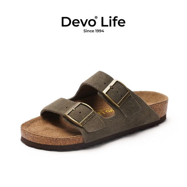 Босоножки Женский Devo Life Платформа Натуральная кожа, размер 35 Анатомическая стелька, Бантики ...