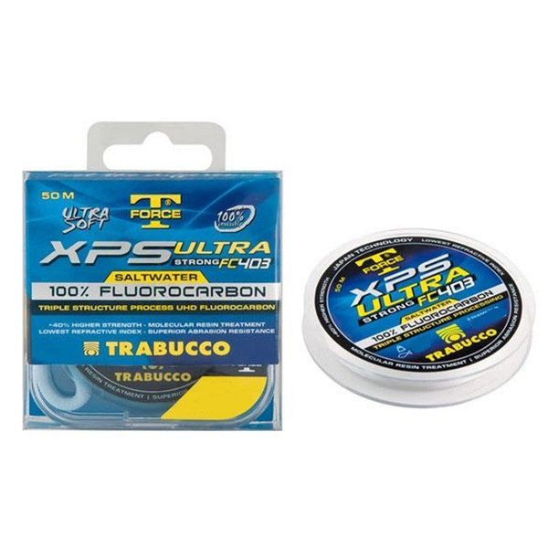 Флюорокарбоновая леска для рыбалки TRABUCCO T-FORCE XPS ULTRA STRONG FC403 SW 026-050 по 50 м ...