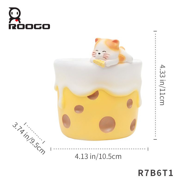 Roogo Горшок для цветов, 11 см х 9.5 см х 10.5 см, 1 л, 1 шт - купить с ...