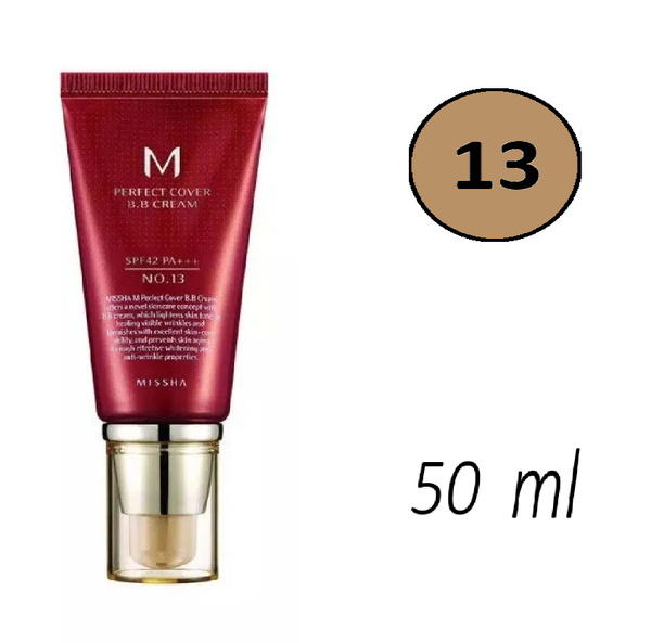 Тональный BB крем для лица тон №13 MISSHA М Perfect Cover с SPF 42 ...