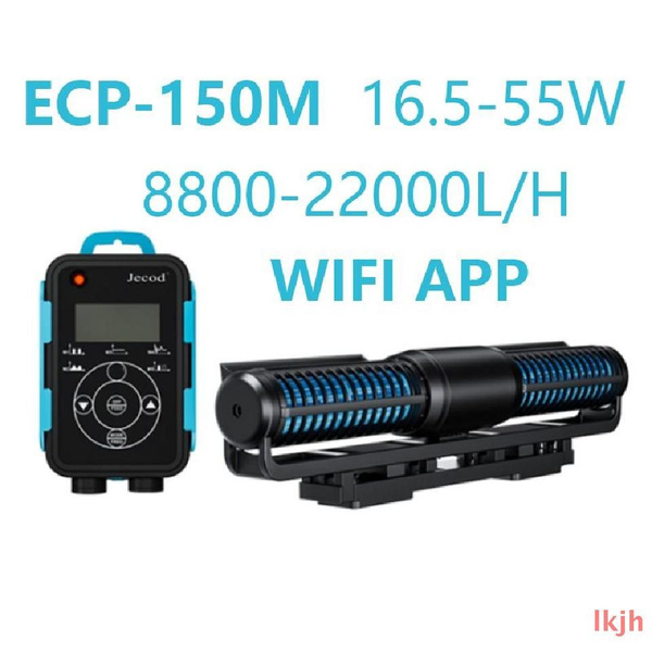 Горизонтальный волновой насос Jebao ECP-150M, управление через мобильное приложение, отвод воды ...