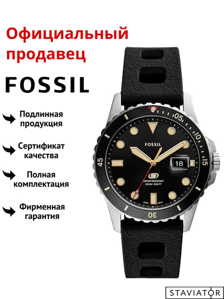 Американские мужские наручные часы Fossil Blue Dive Fs5947 купить с