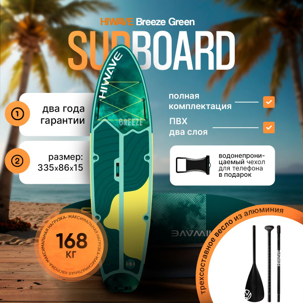 Hiwave SUP-доска86 см купить на OZON по низкой цене (1858557814)