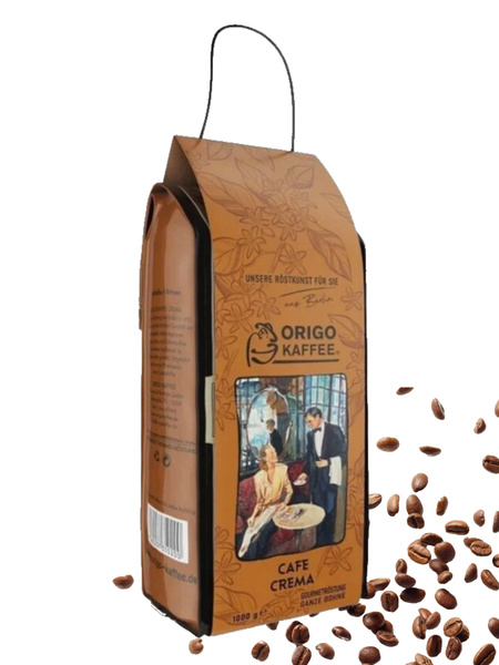Origo Kaffee Cafe Crema Кофе в зернах 1 кг - купить с доставкой по ...