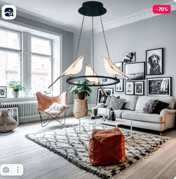 Люстра подвеснаяLANBOSсветодиодная 89207 птички - купить по выгодной ...