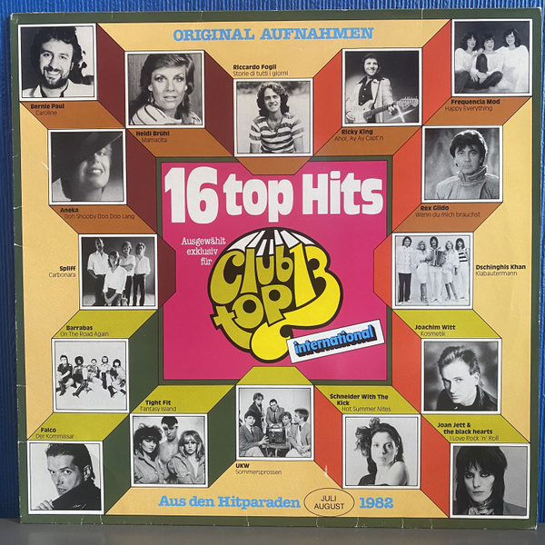 16 Top Hits. Aus Den Hitparaden Juli August 1982 (Чингиз Хан) EX ПЕРВЫЙ ПРЕСС! 1982 LP Виниловая ...