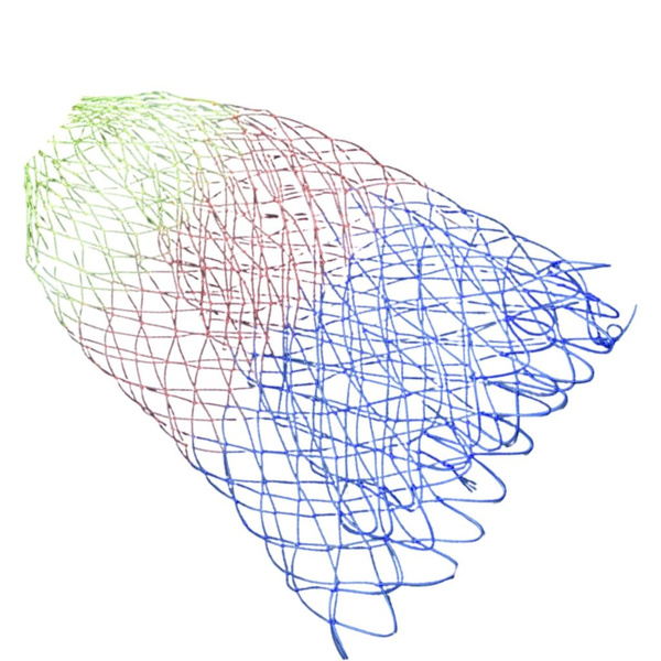 Складная рыболовная сеть с ромбовидной сеткой глубиной (сетка цвета большого глаза)-WB4 60см ...