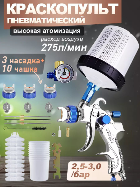 Краскопульт пневматический,4 модели насадок - купить с доставкой по ...
