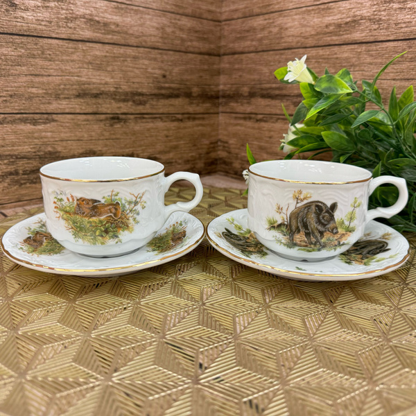 Набор кофейный Thun "КАБАН/ЗАЯЦ В ПРЫЖКЕ", на 2 перс. - купить по выгодной цене в интернет ...