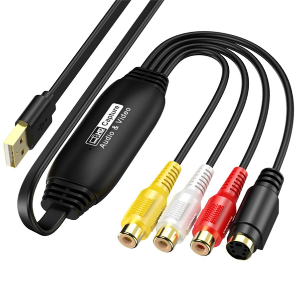 Конвертер USB-Видеозахвата VHS В Цифровой Формат Карта Аудиозахвата USB ...