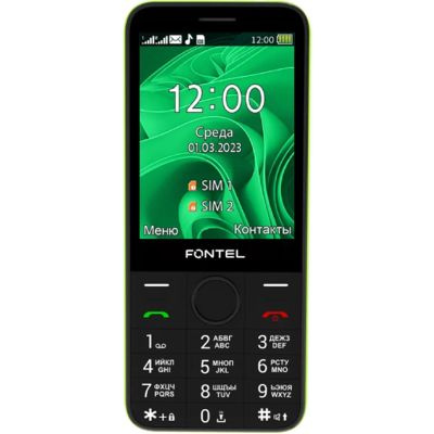 Мобильный телефон FONTEL FP320, черный - купить по выгодной цене в ...