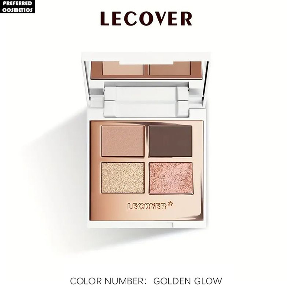 Четырехцветная палитра теней для век Lecover - от нейтральных до ...