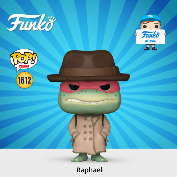 Фигурка Funko POP! Movies TMNT Raphael w/Coat & Hat (1612) 76048 - купить с доставкой по ...