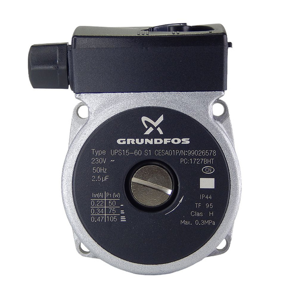 Двигатель циркуляционного насоса Grundfos UPS 15-60 (против часовой) Ariston, Baxi, Beretta ...