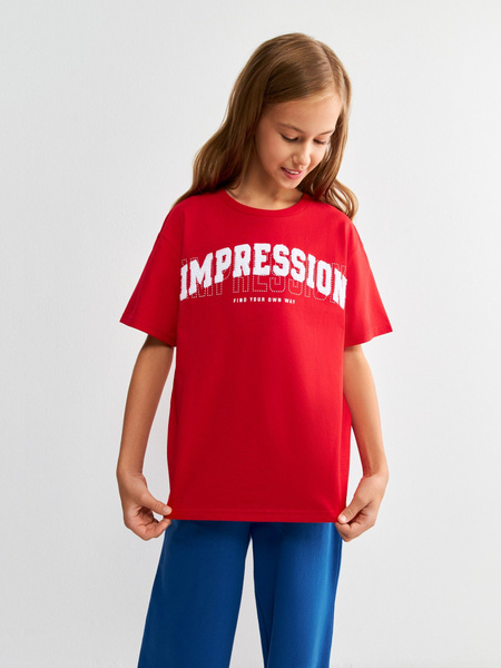 Футболка Acoola, размер 122, цвет красный, хлопок 100% - купить по выгодной цене в интернет ...