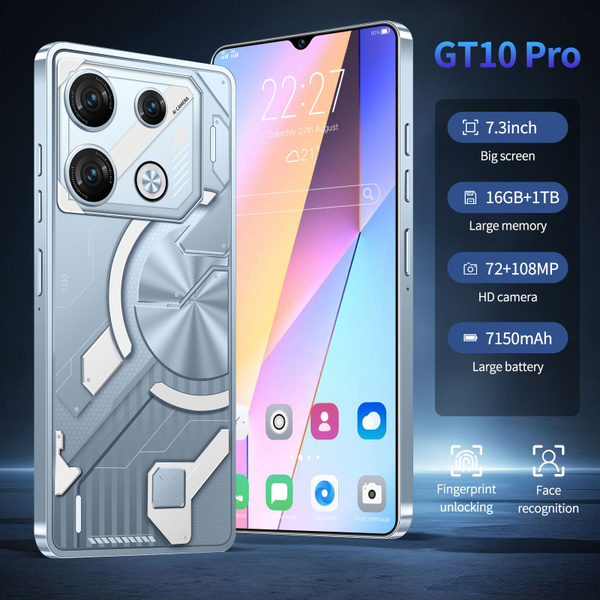 Характеристики Смартфон Смартфон GT10 Pro 16ГБ/1 ТБ, Серебро EU 16/1 ТБ ...