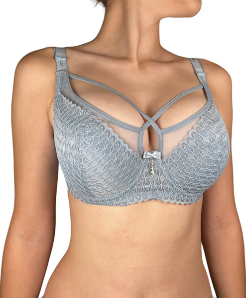 Бюстгальтер Женский VE.NU.S формованная чашка, размер 80C голубой Полиамид, Эластан Вечерний ...