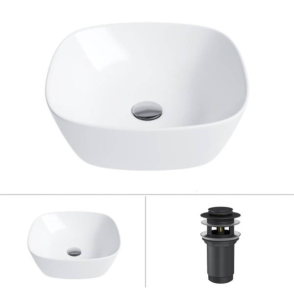 Накладная раковина для ванной Helmken 39340000 комплект 2 в 1: раковина ...