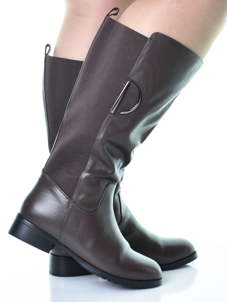 Сапоги Женский Ascalini, размер 37 коричневый Зима 12 Стандартный низкий (до 4 см) Россия купить ...