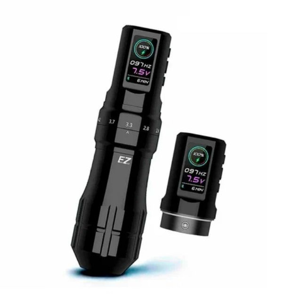 EZ P3 Pro Wireless Battery BLACK Беспроводная тату машинка с регулируемым ходом иглы купить на ...