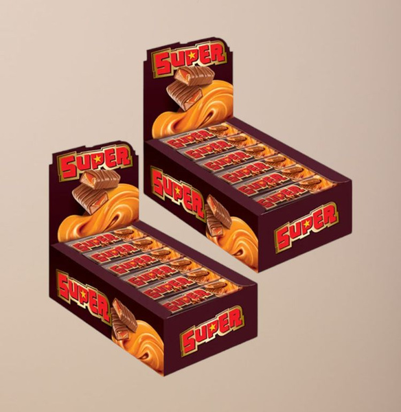 Шоколадный батончик Яшкино "Super", 36 шт по 40 г (2 коробки) - купить ...