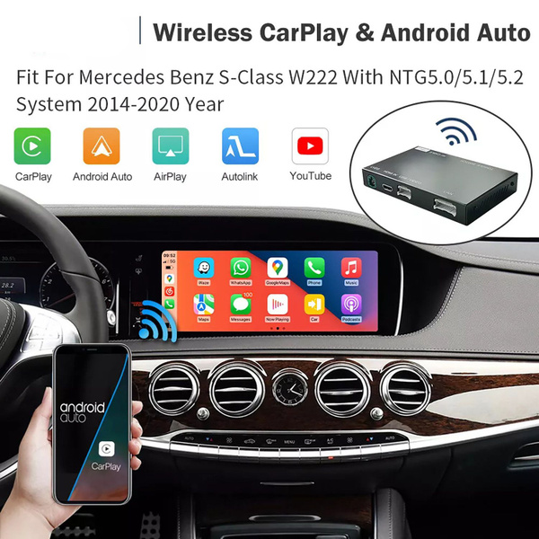 1 шт. Беспроводной декодер CarPlay Android Auto для Mercedes Benz C ...