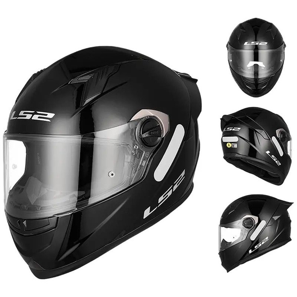 LS2 HELMETS Мотошлем, цвет: черный, размер: M купить на OZON по низкой ...