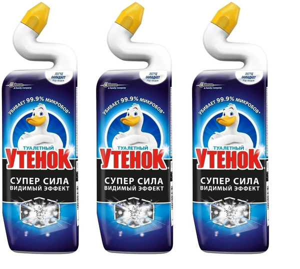 Туалетный Утенок Чистящее средство для унитаза Видимый Эффект со ...