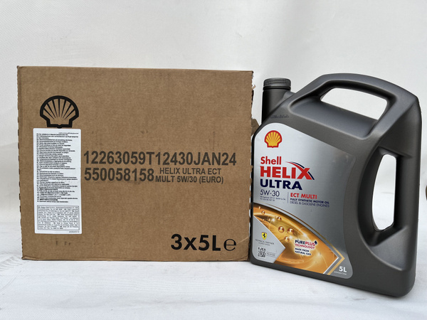 Масло моторное Shell HELIX ULTRA ECT MULTI 5W-30 Синтетическое 15 л ...