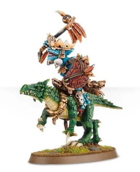 Смола Миниатюра Lizardmen Seraphon Saurus Scar Veteran on Cold One ...