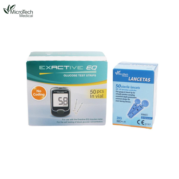 Тест-полоски Exactive EQ Impulse 50 шт + ланцеты 50 шт купить на OZON ...