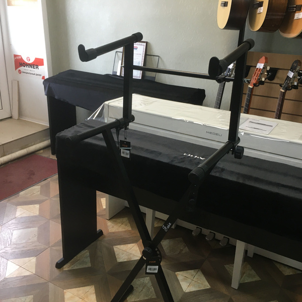 Q-1X-Q50 Стойка для клавишных, двухъярусная Х, Foix - купить с доставкой по выгодным ценам в ...