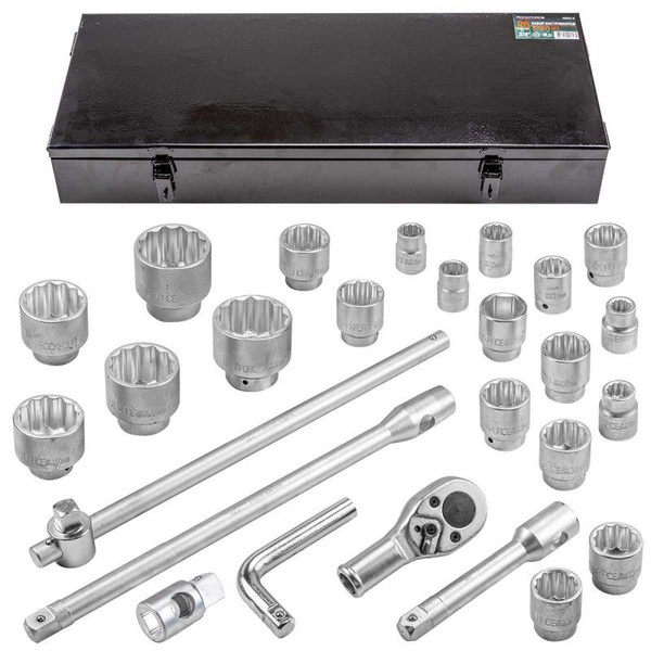 Набор инструментов 3/4 ",26 пр.(12гр.),в кейсе ROCKFORCE купить на OZON по низкой цене (2067478606)